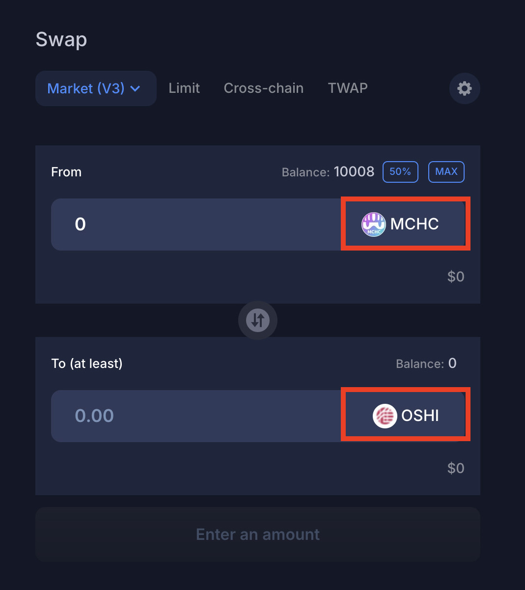 【QuickSwap】クイックスワップV3の使い方。MCHC/OSHIペアの流動性を提供し報酬を得る手順【BITPOINT】 | CosmoCrypto