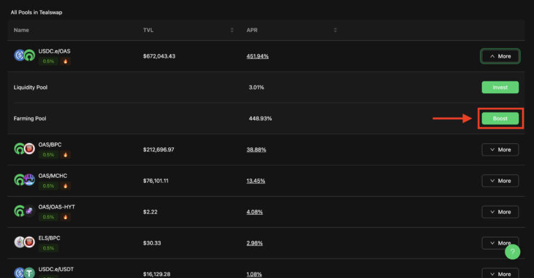 【OAS】ティールスワップの使い方を解説。LPトークンとファーミングで報酬獲得も可能です！【Tealswap】 | CosmoCrypto
